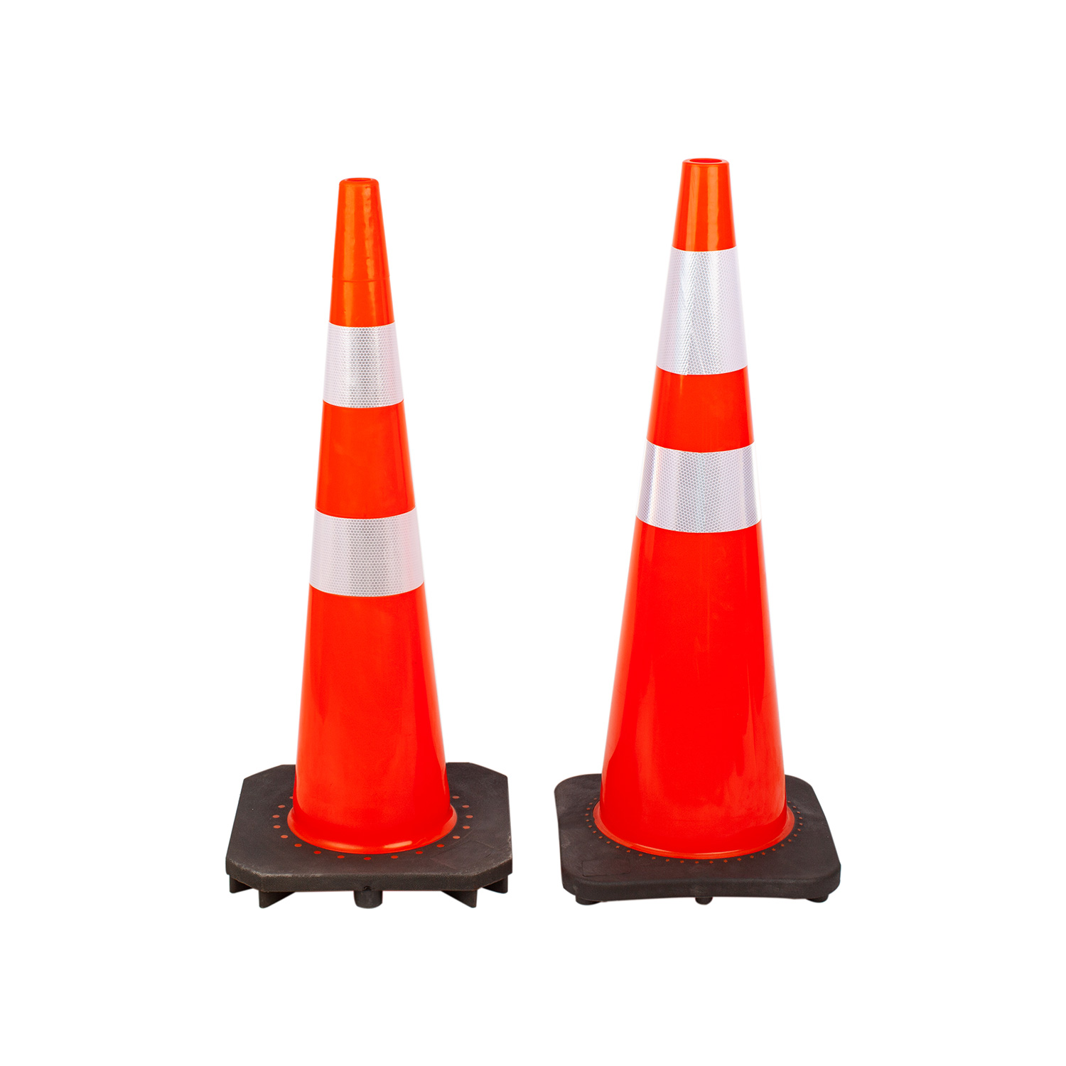 TC-PVC90B 900mm Reflective PVC Traffic Cone with Base Manufacturer ...